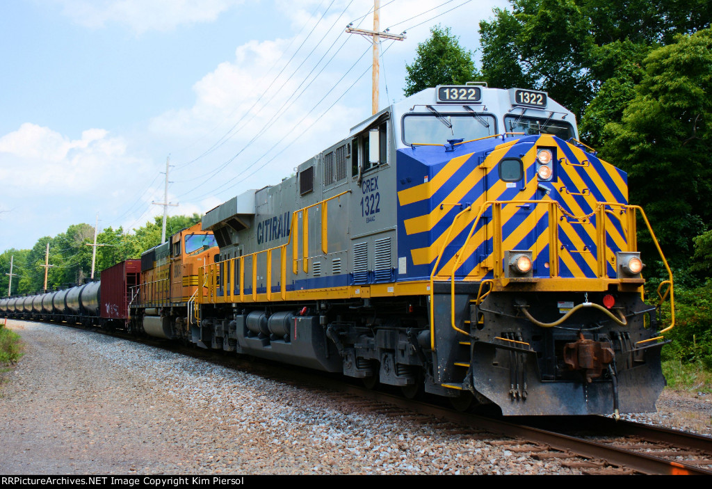 CREX 1322 BNSF 8804 CSX Train K042 Crude Oil Loads